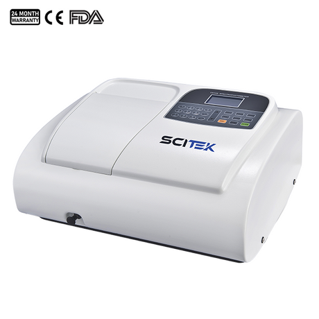 UV Visible Spectrophotometer with Bandwidth 2nm - Scitek