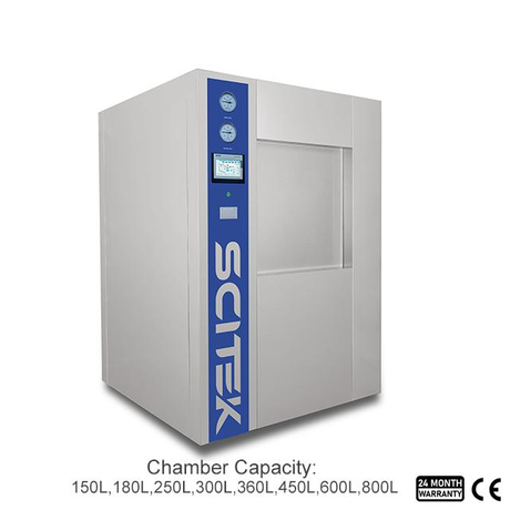 Horizontal Pulse Vacuum Autoclave with Lift Door for Sale - Scitek