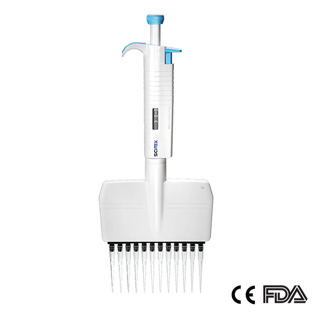 Twelve-channel Adjustable Volume Pipettes - Scitek