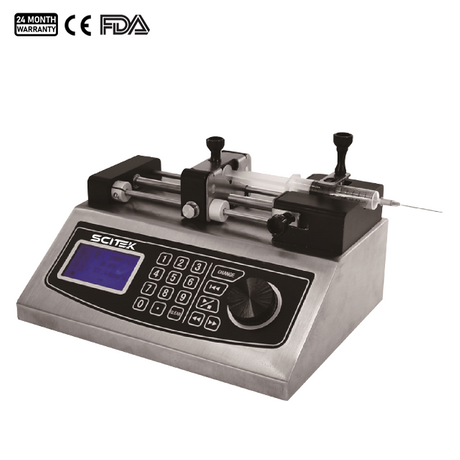 Economical Syringe Pump with Single Channel LCD Screen - Scitek