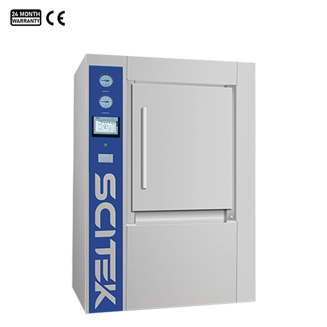 Horizontal Pulse Vacuum Sterilizer with Motor Hinge Door for Sale - Scitek